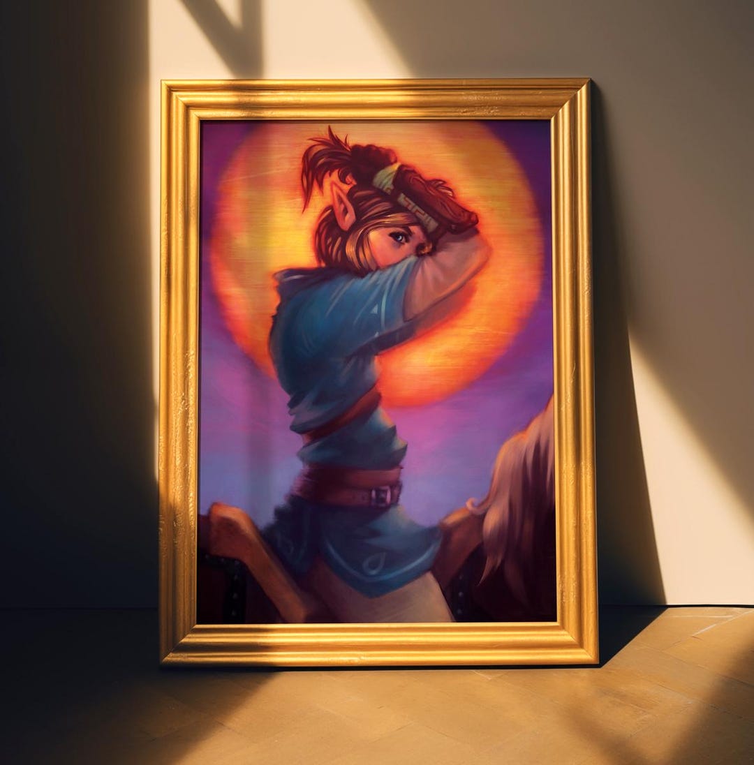 Breath of the Wild: Hero's Pause Art Print | Legend of Zelda-inspired ...