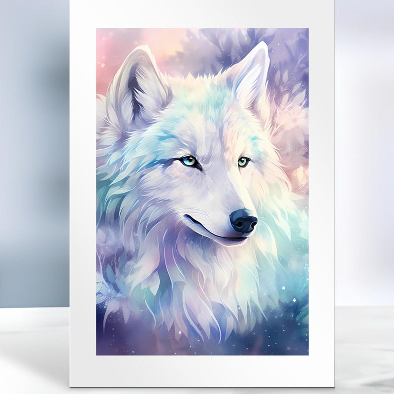 Wolf Card - Etsy