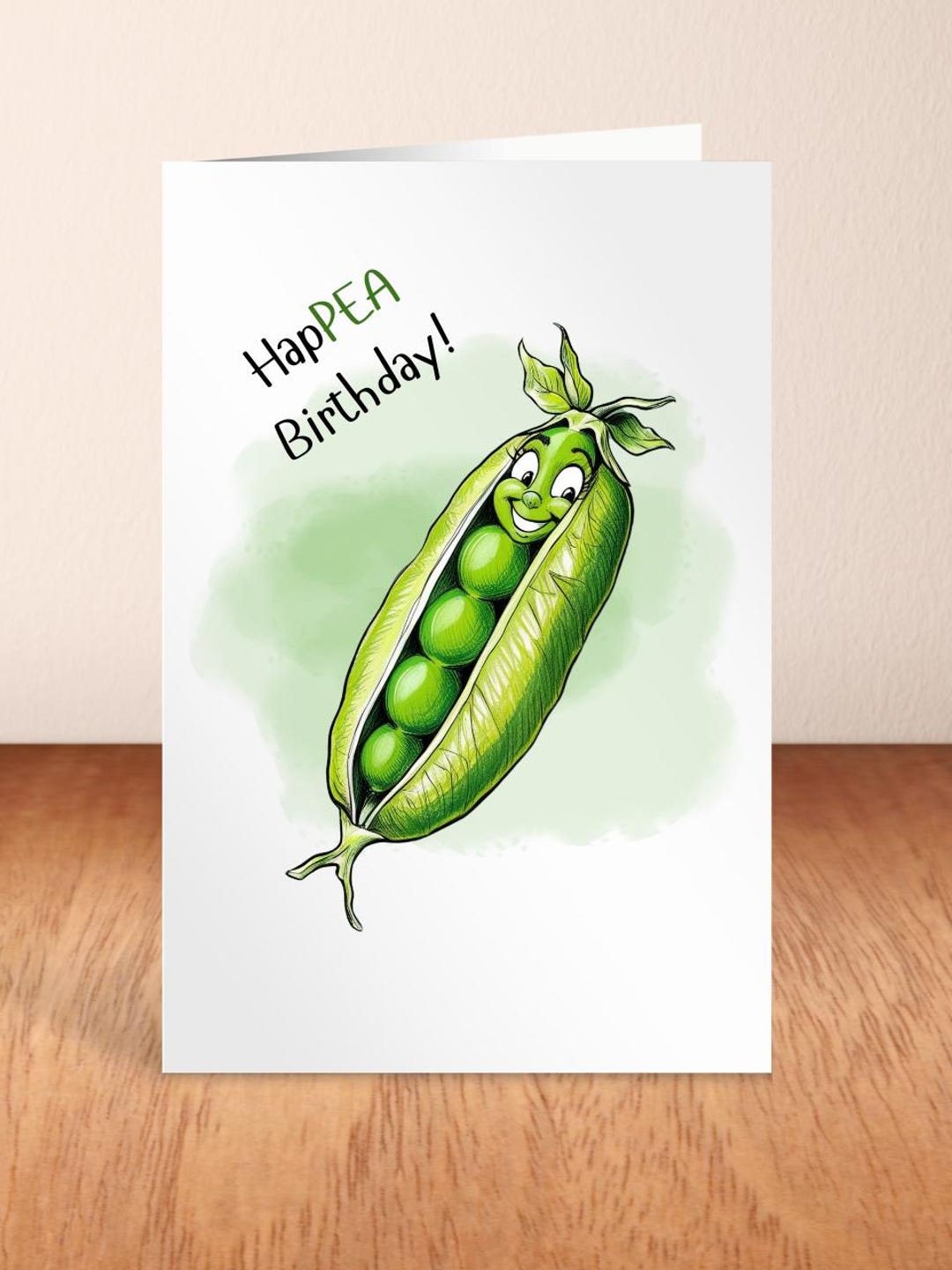 Pea Pod Birthday Card, Happy Birthday Card, Funny Pun Birthday Card ...