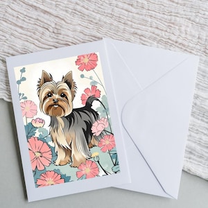Yorkshire Terrier Card for All Occasions, Card for Yorkie Lovers ...