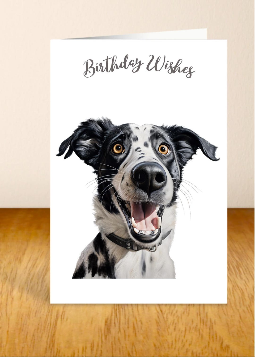 Dog Themed Birthday Card for All Ages, Card for Dog Lovers, Dog ...