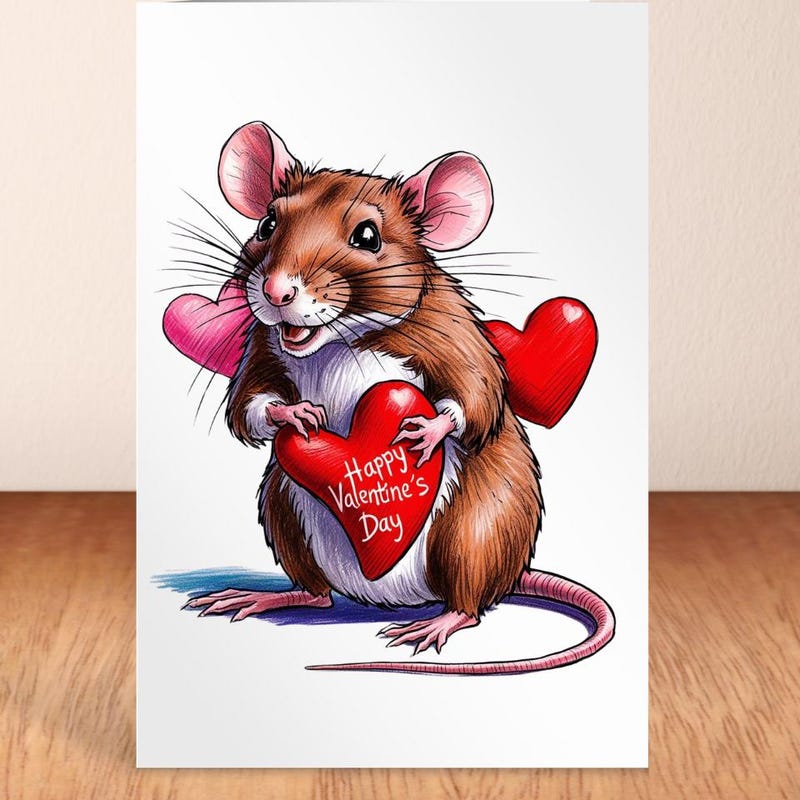 Rat Card - Etsy