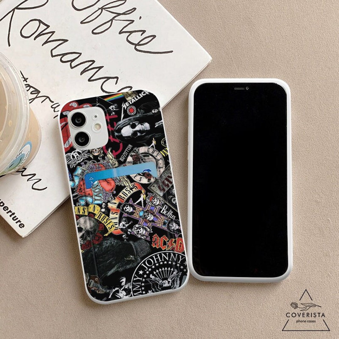 Rock Card Pocket Case iPhone 15 Pro Max 14 Plus 13 Pro 12 Mini - Etsy