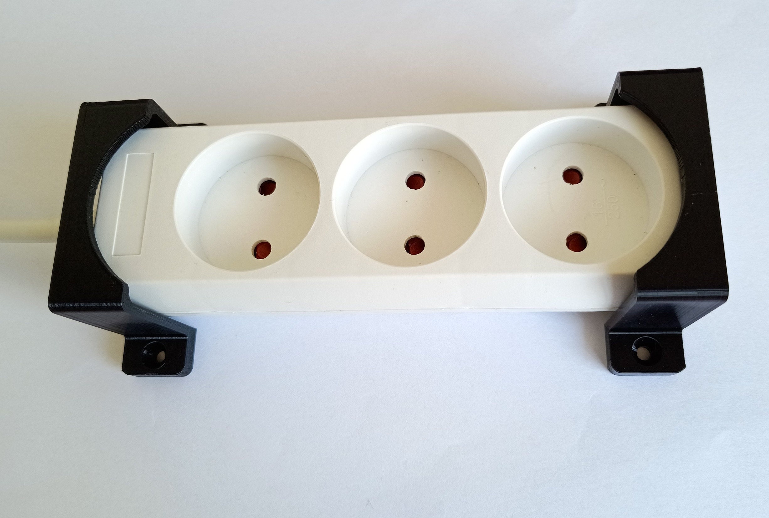 Power Strip Mounting Bracket for Under Desk or Table, or on the Wall (1 ...