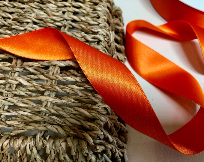 Orange Sapphire 5 Wired Ribbon - Etsy