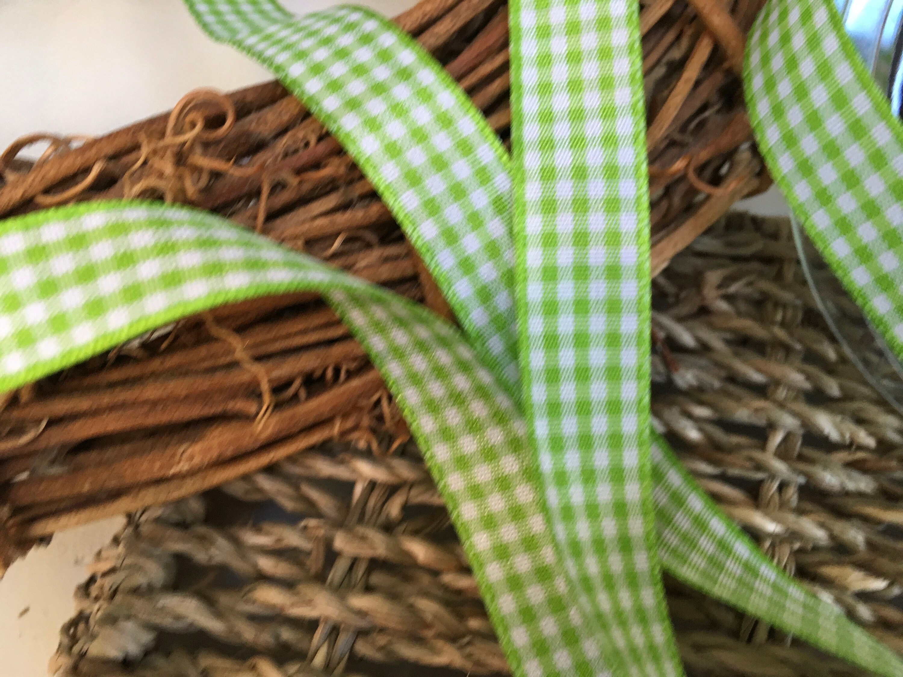 Berisfords Gingham Check Ribbon 5, 10, 15, 25mm Widths. Choice of 10 ...