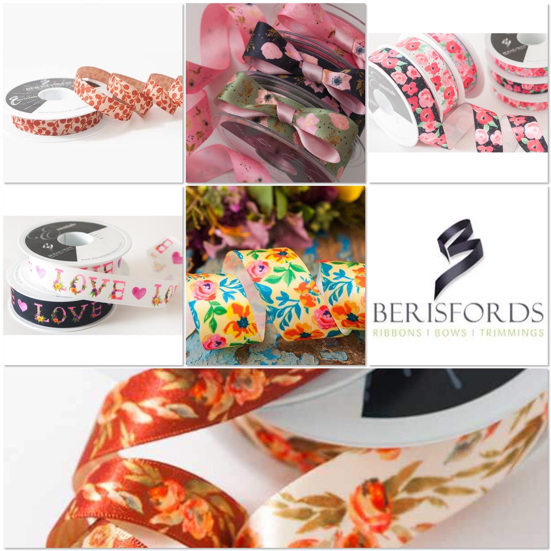 Berisfords Floral Themed Ribbons. Ribbons for All Occasions. Perfect ...