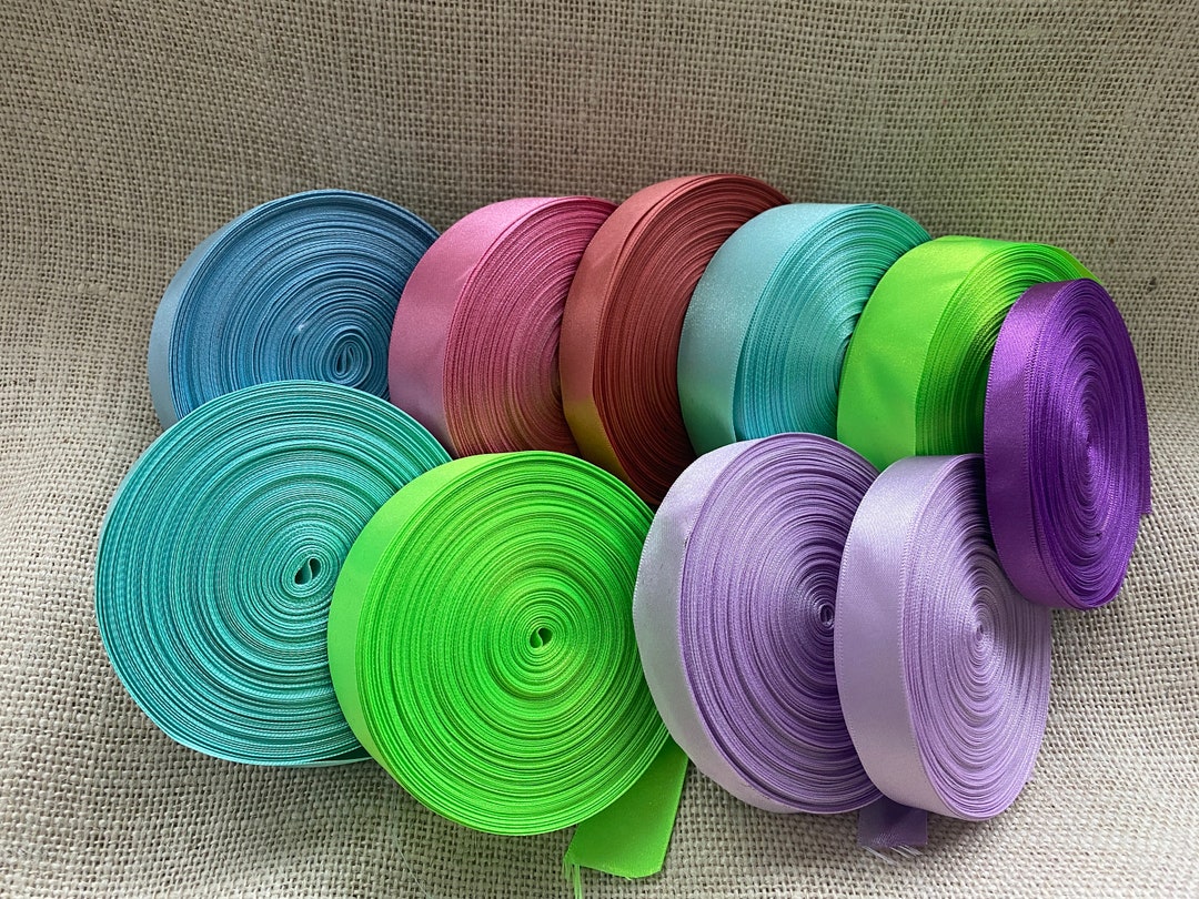 BERISFORDS FACTORY CLEARANCE 20 Metre Rolls Double Faced Satin Ribbon ...