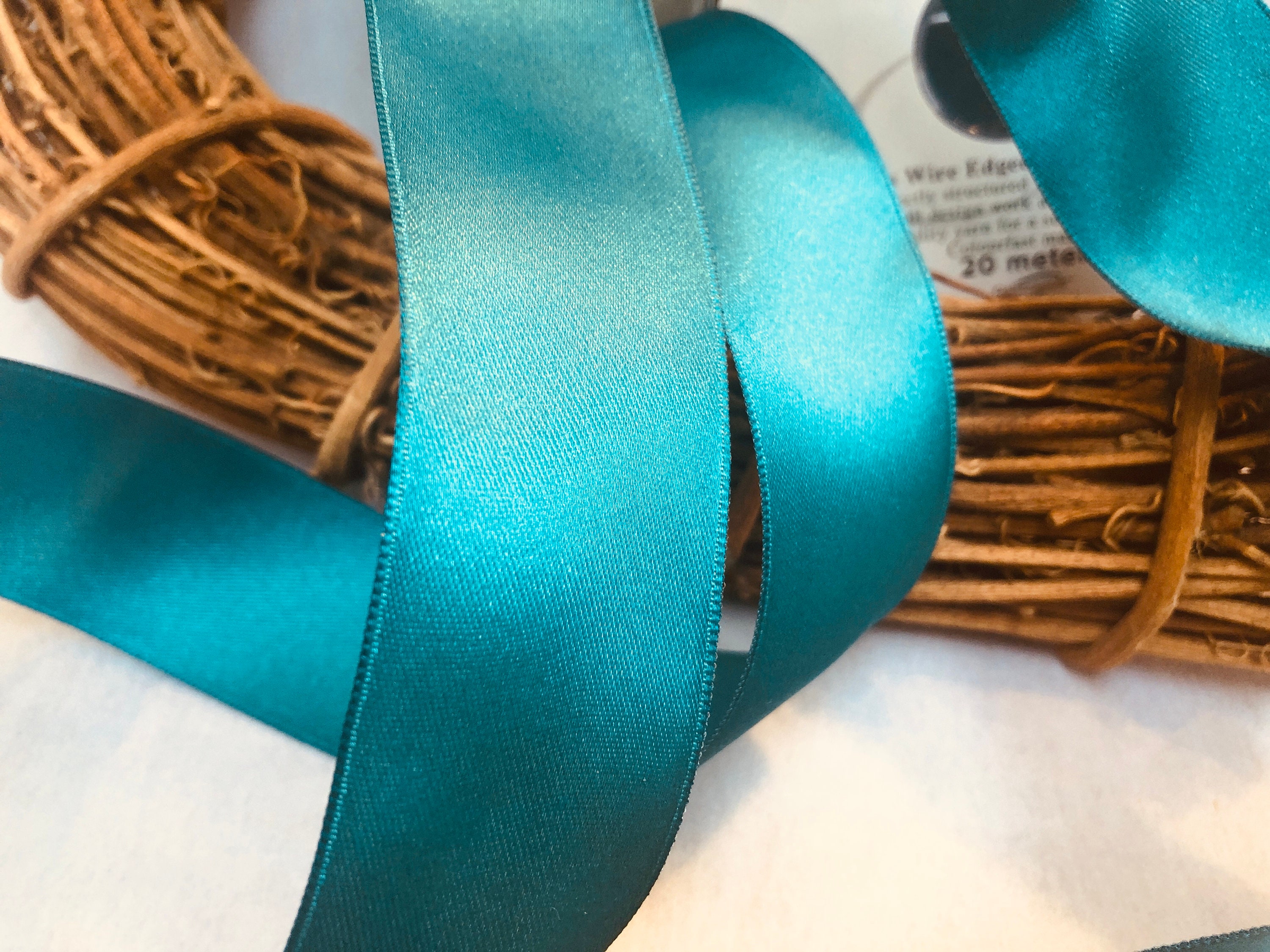 38mm Premium Double Faced Wired Edge Satin Ribbon. Choice of - Etsy