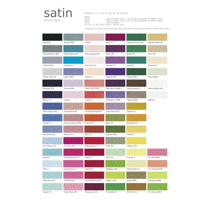 1/2” Satin Ribbon - Etsy UK