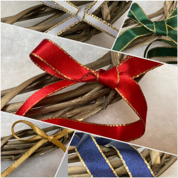 Gold Edge Ribbon - Etsy