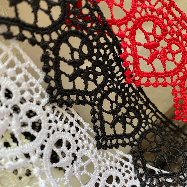 Heart Lace Trim - Etsy