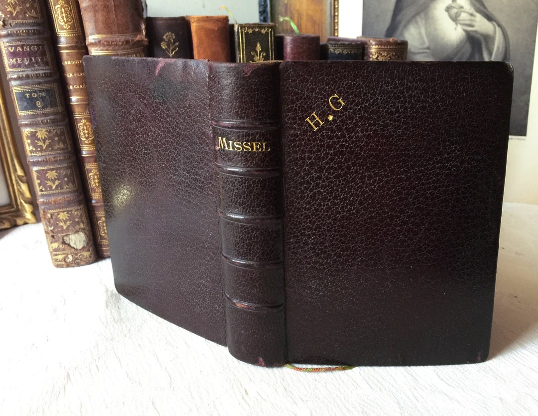 1891 Antique French Roman Missal, Catholic Mass Book Parishioner ...