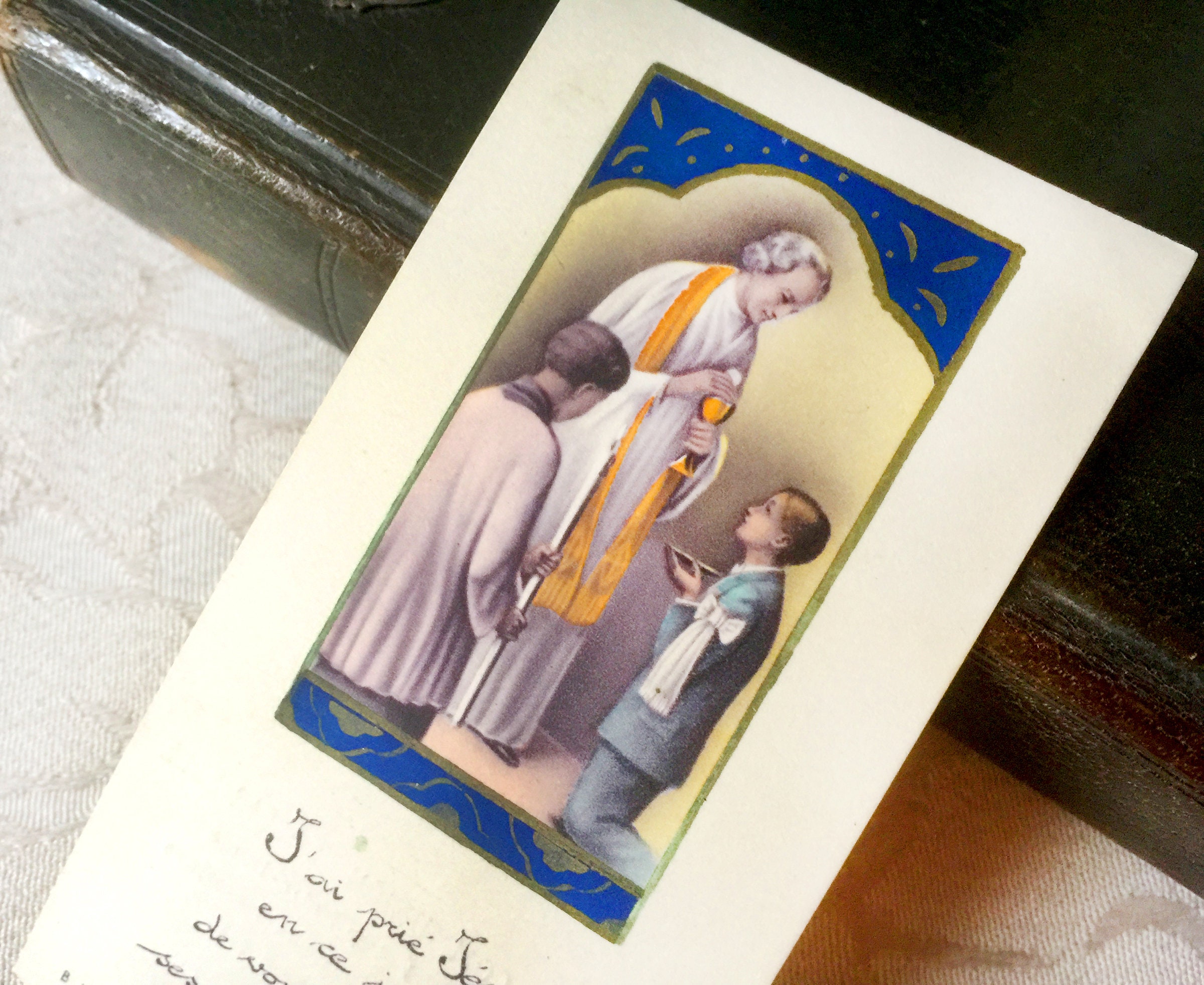 1930s Vintage French Communion Religious Card Catholic Holy - Etsy UK