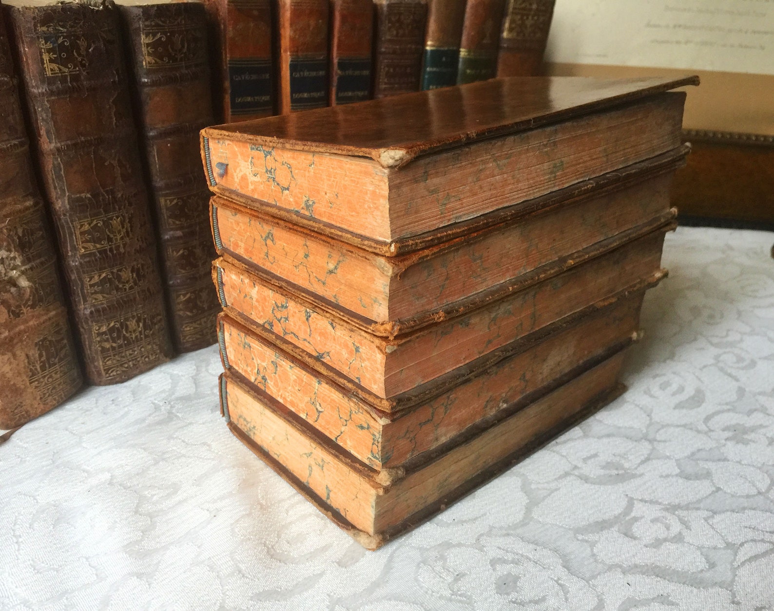 1819 Rare Collection of 5 Antique French Religious Library - Etsy