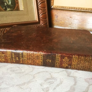 1821 Antique French Library Leather Book, Antiquarian Book, Youth ...