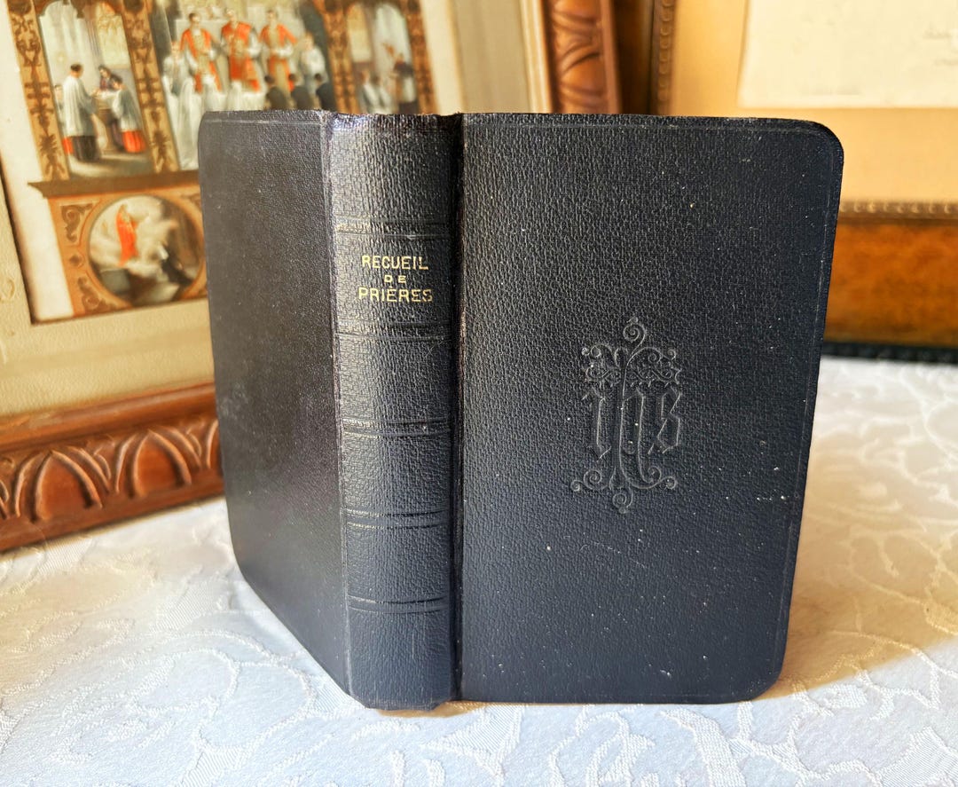 Vintage French Catholic Missal 1932, Prayers Collection, Leather Bound ...