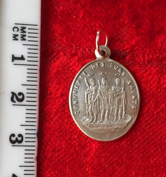 Rare 1800s Vintage french catholic religious medal "G… - Gem