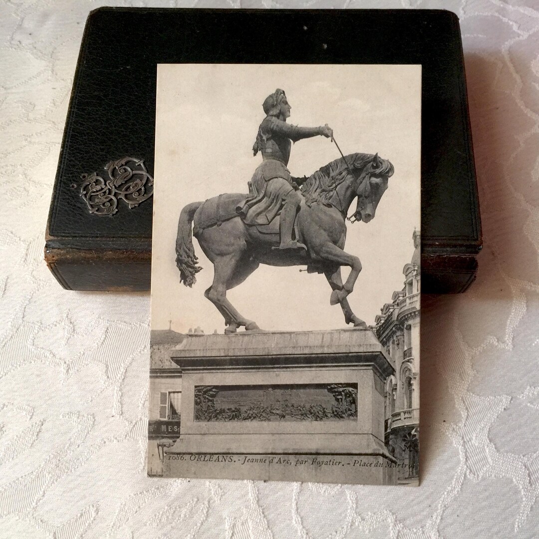 Vintage French Joan of Arch Card, Catholic Card of St Joan of Arch ...