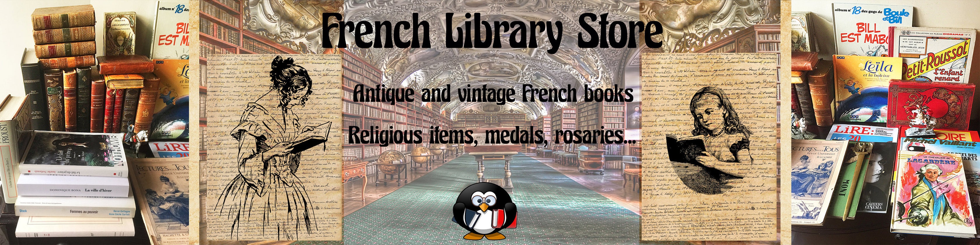 Frenchlibrarystore - Etsy