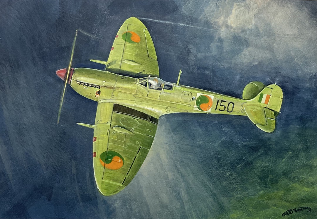 Irish Aer Corps Seafire spitfire Mk III High Quality Giclée Print by ...