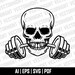 Funny Skeleton Powerlifting SVG | Skeleton Weight Lifting Svg, Skeleton ...