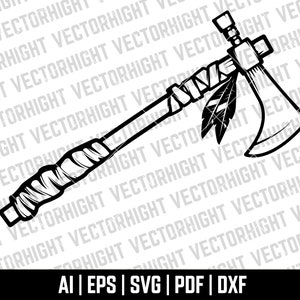 Tomahawk Axe Native Americans Axe Svg Eps Ai Pdf Dxf | Etsy