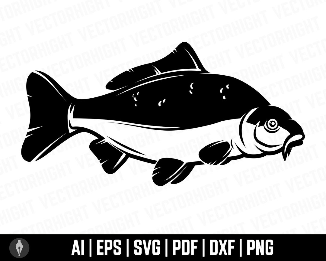 Carp Fish Svg, Carp Koi Shape Svg. Carp Fish Cricut Cutting Files - Etsy