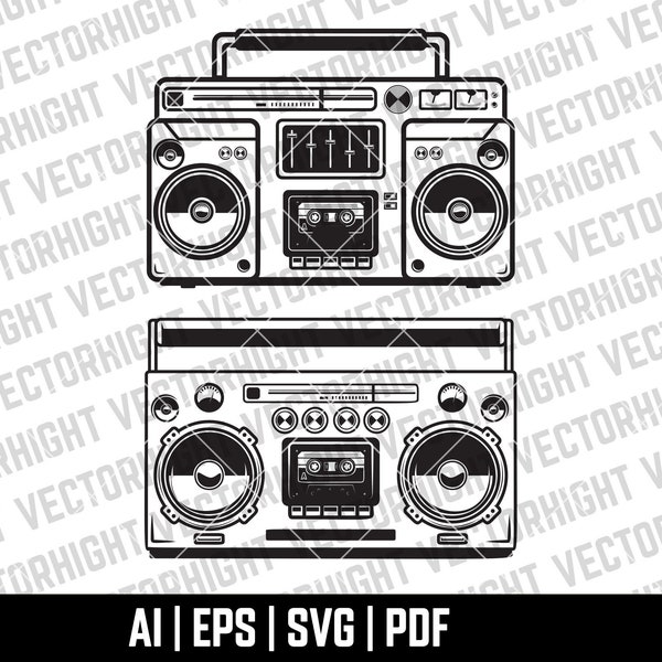 Boom Box Svg - Etsy