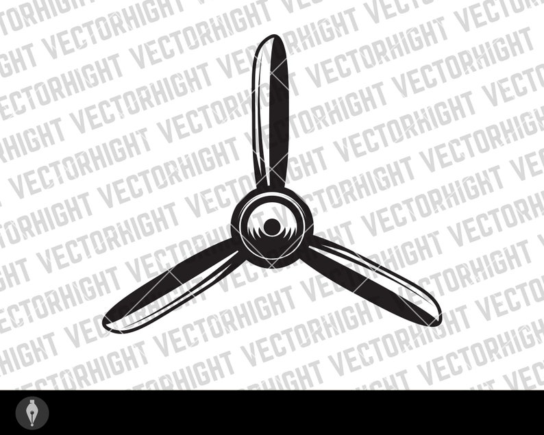 Airplane Propellers Vector, Airplane Propeller Svg, Aviation Propeller ...