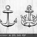 Set of Anchor Illustrations Pdf. Anchor SVG, AI, EPS. Retro Anchors ...