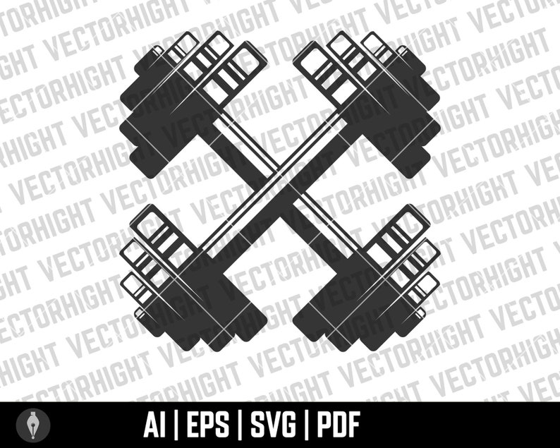 Dumbbells Clipart, Dumbbells Vector, Dumbbells Ai, Svg, Eps, Pdf ...