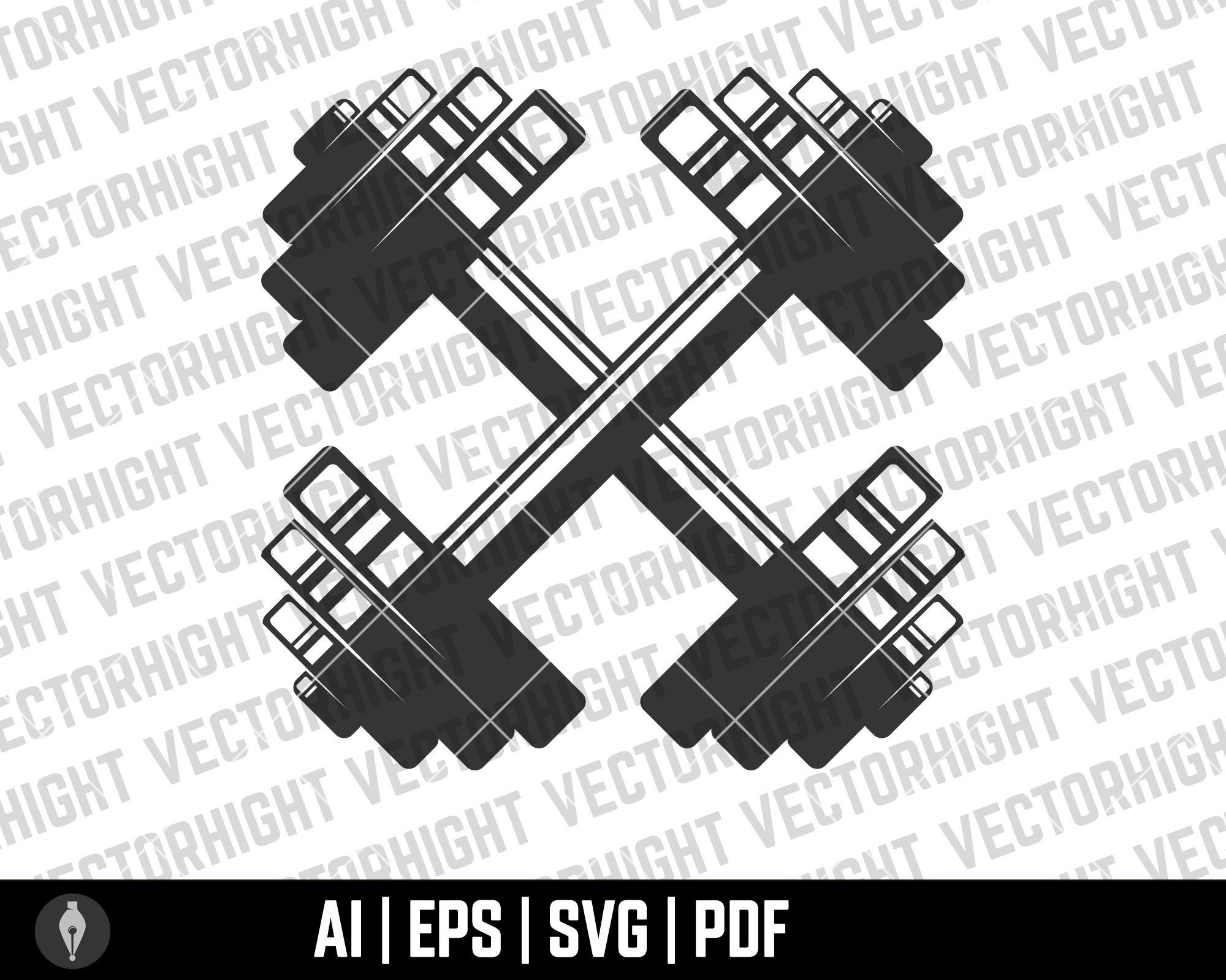 Dumbbells Clipart, Dumbbells Vector, Dumbbells Ai, Svg, Eps, Pdf ...