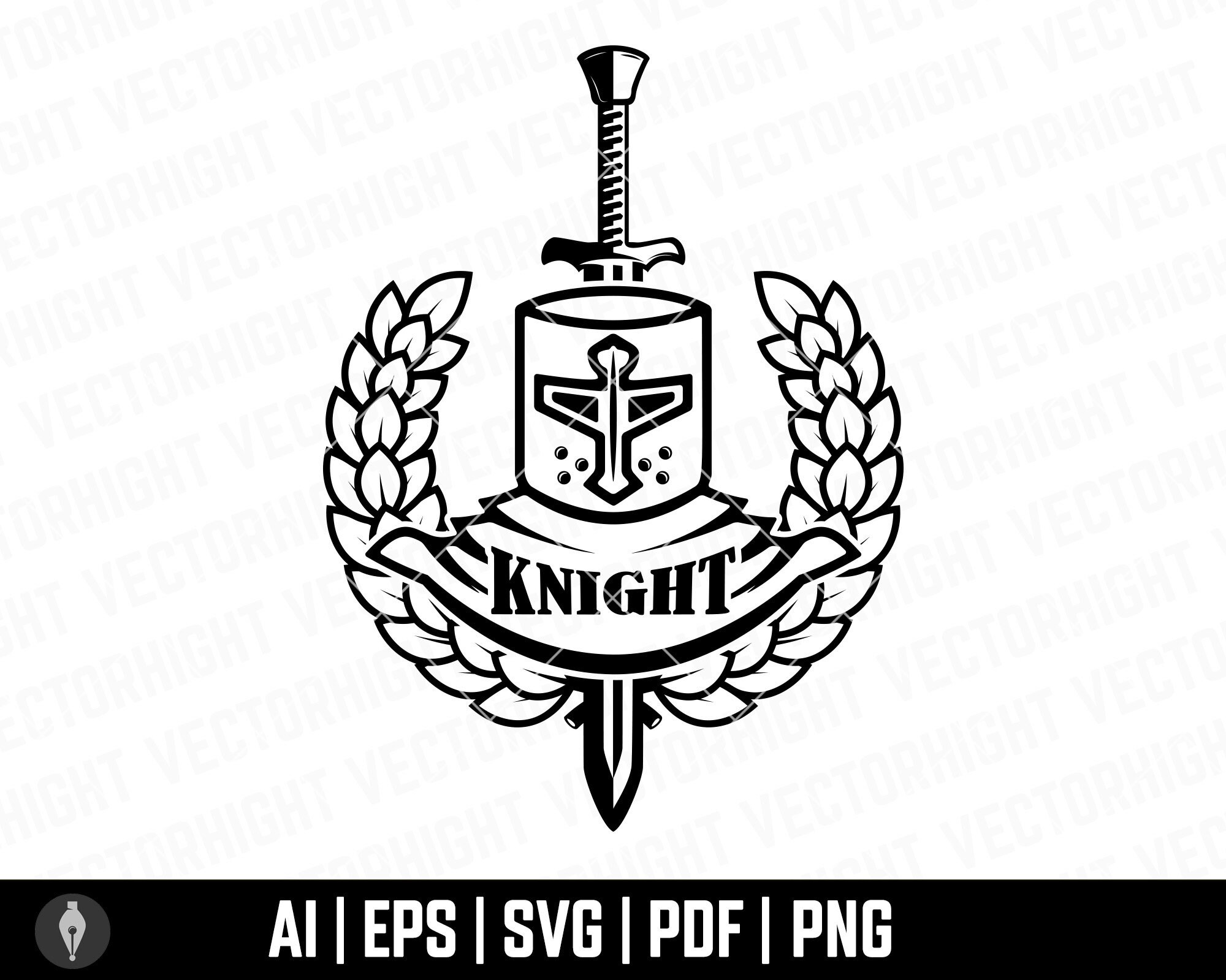 Knight Emblems Svg Knighthood Swordsman Knight Shape Svg. - Etsy