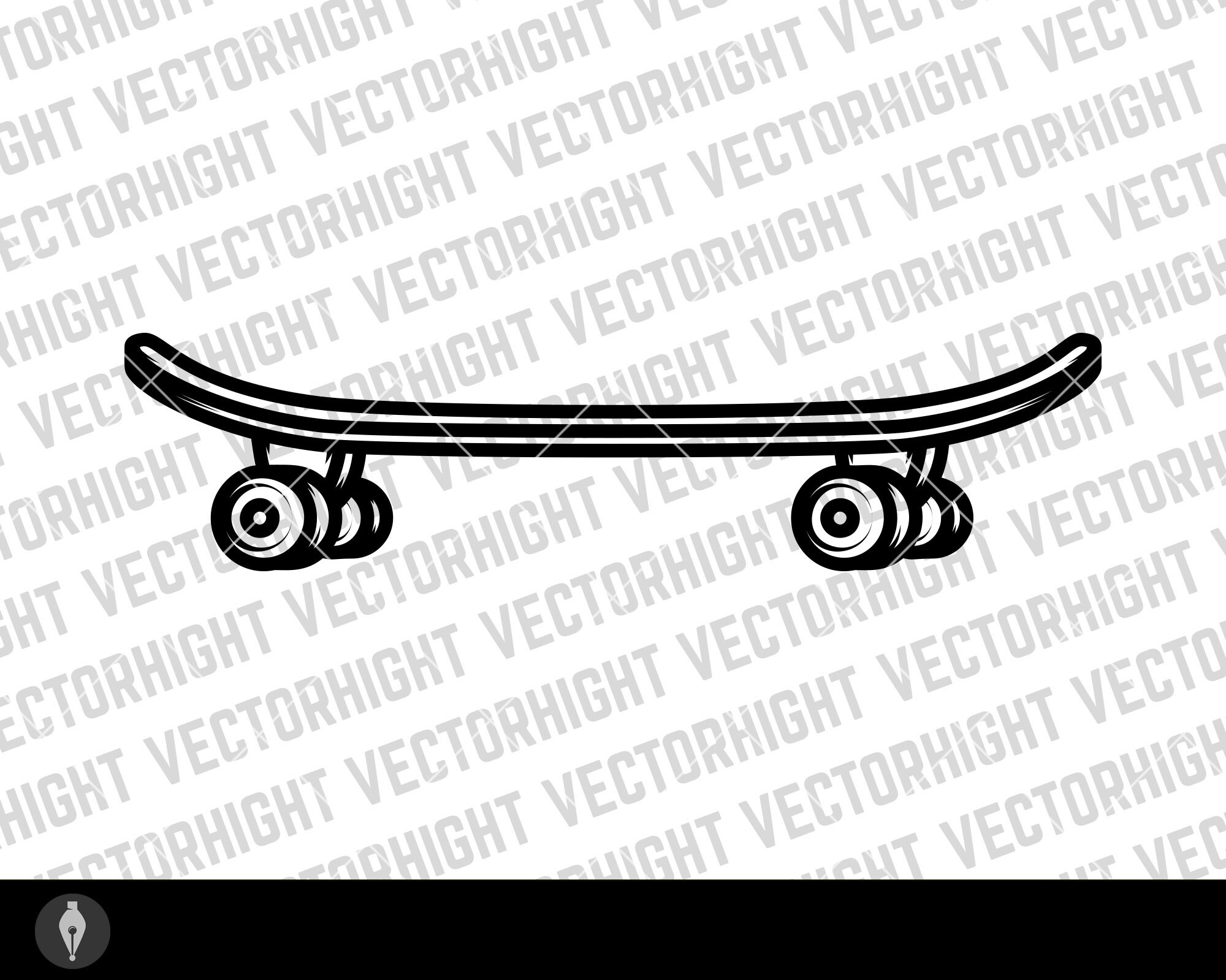 Skateboard Vector, Skateboard SVG, Skateboard Clipart, Skate EPS ...