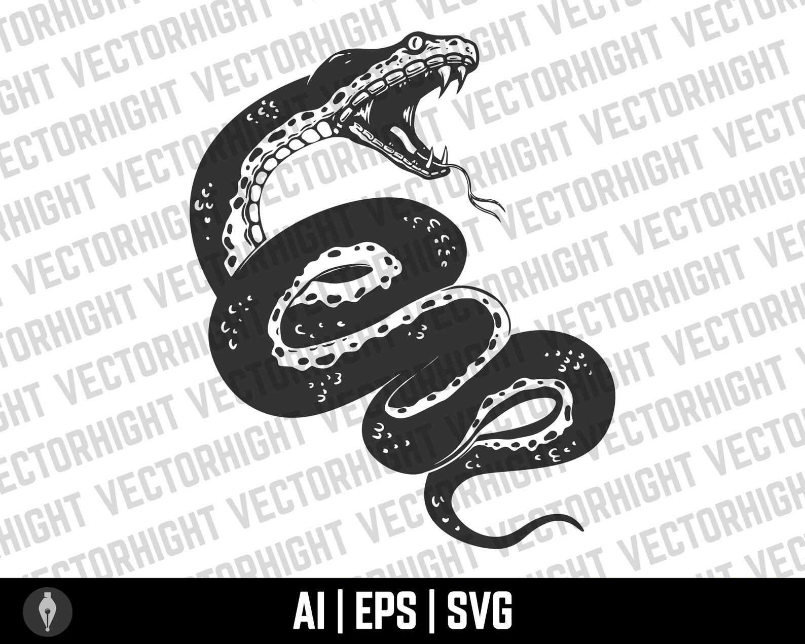 Snake Clipart Vector Cobra Vector Viper Eps Ai Svg. Snake - Etsy