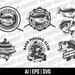 Bass Fishing Emblems. Bass Fish EPS. Bass Fishing SVG. Bass - Etsy