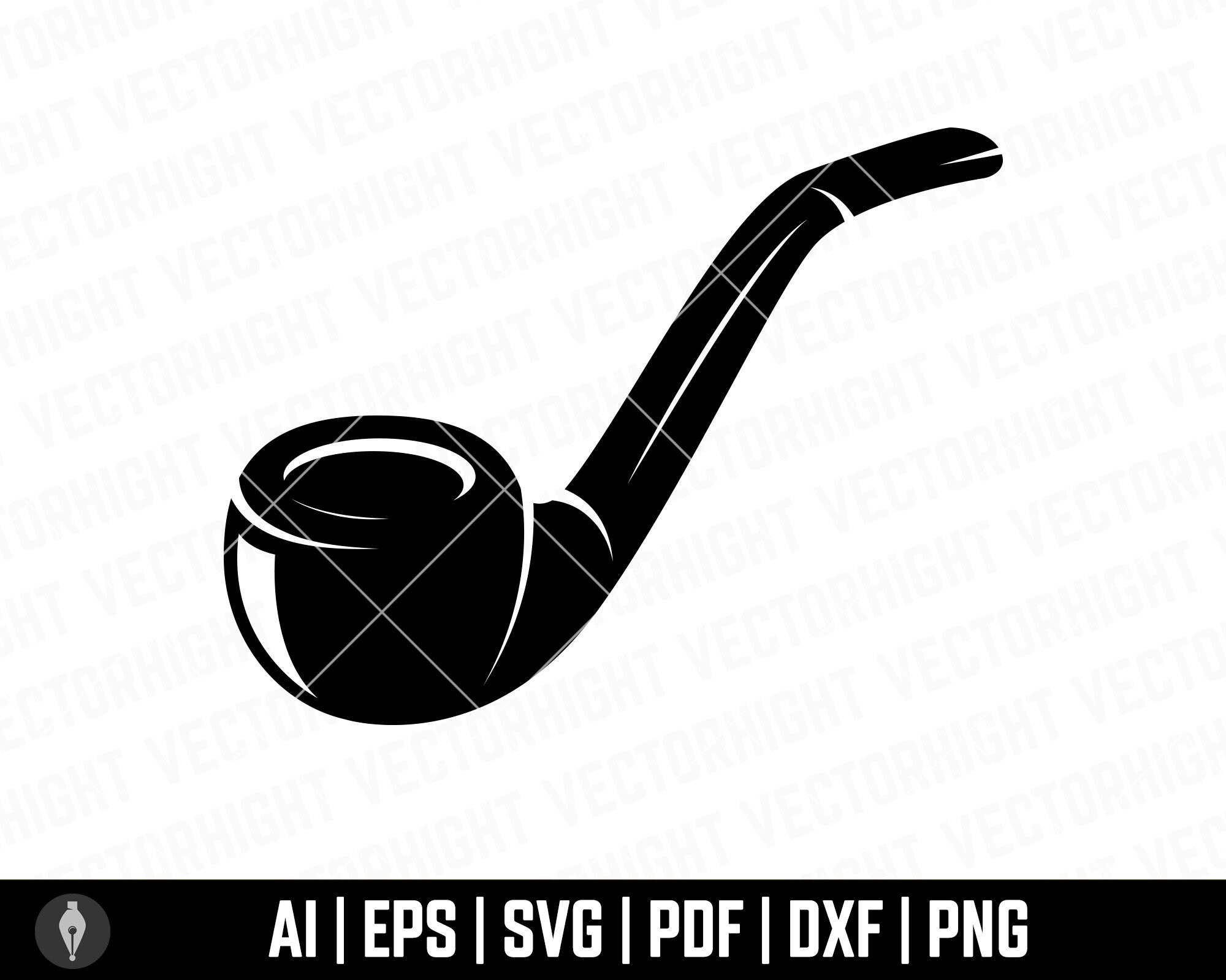 Smoking Pipe Svg Retro Smoking Pipe Shape Svg. Smoking Pipe - Etsy UK