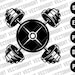 Crossed Fitness Barbell Weight SVG, Barbell Shape Png, Eps, Pdf, Dxf ...