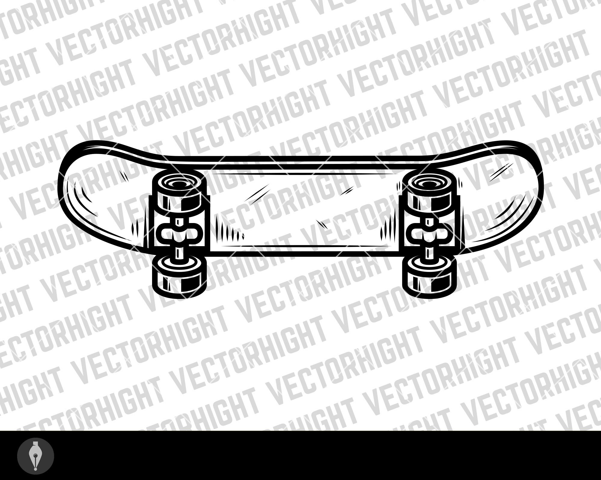 Skateboard Vector Skateboard SVG Skateboard Clipart Skate - Etsy