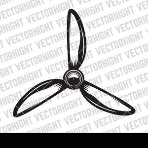 Airplane Propellers Vector, Airplane Propeller Svg, Aviation Propeller ...