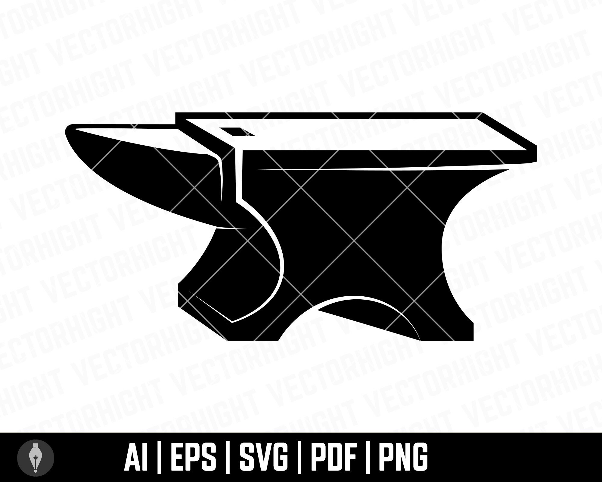 Blacksmith Anvil SVG, Blacksmith Hammer SVG. Anvil Cricut Cutting Files ...