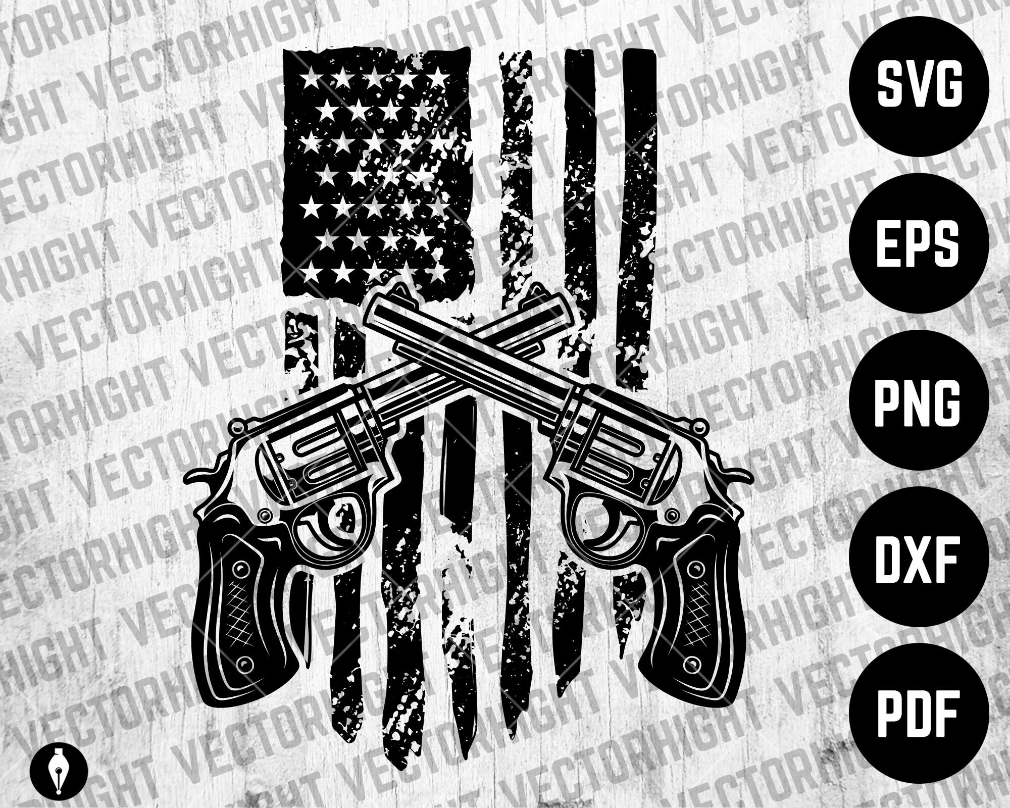 USA-Revolver-Svg Waffen-Svg Waffen-SVG Pistole-Dxf - Etsy Österreich