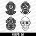 Diver Helmet Vector Retro Diver Helmet EPS SVG AI Diving - Etsy