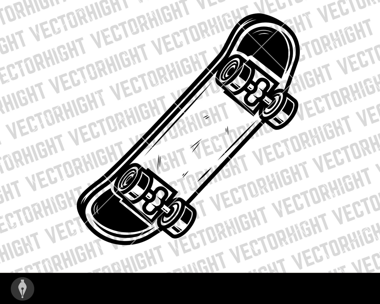 Skateboard Vector, Skateboard SVG, Skateboard Clipart, Skate EPS ...