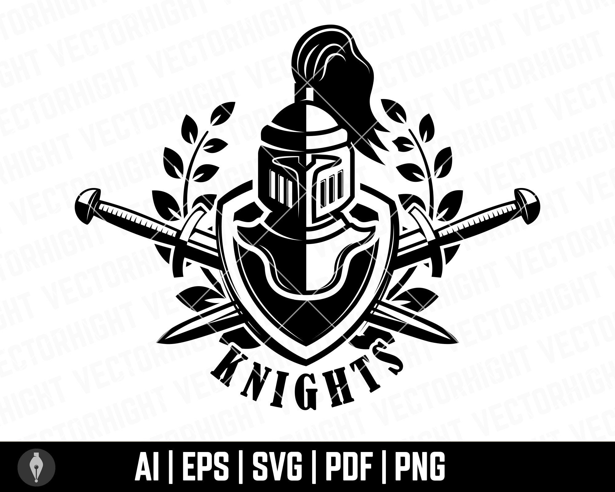 Knight Emblems Svg Knighthood Swordsman Knight Shape Svg. - Etsy