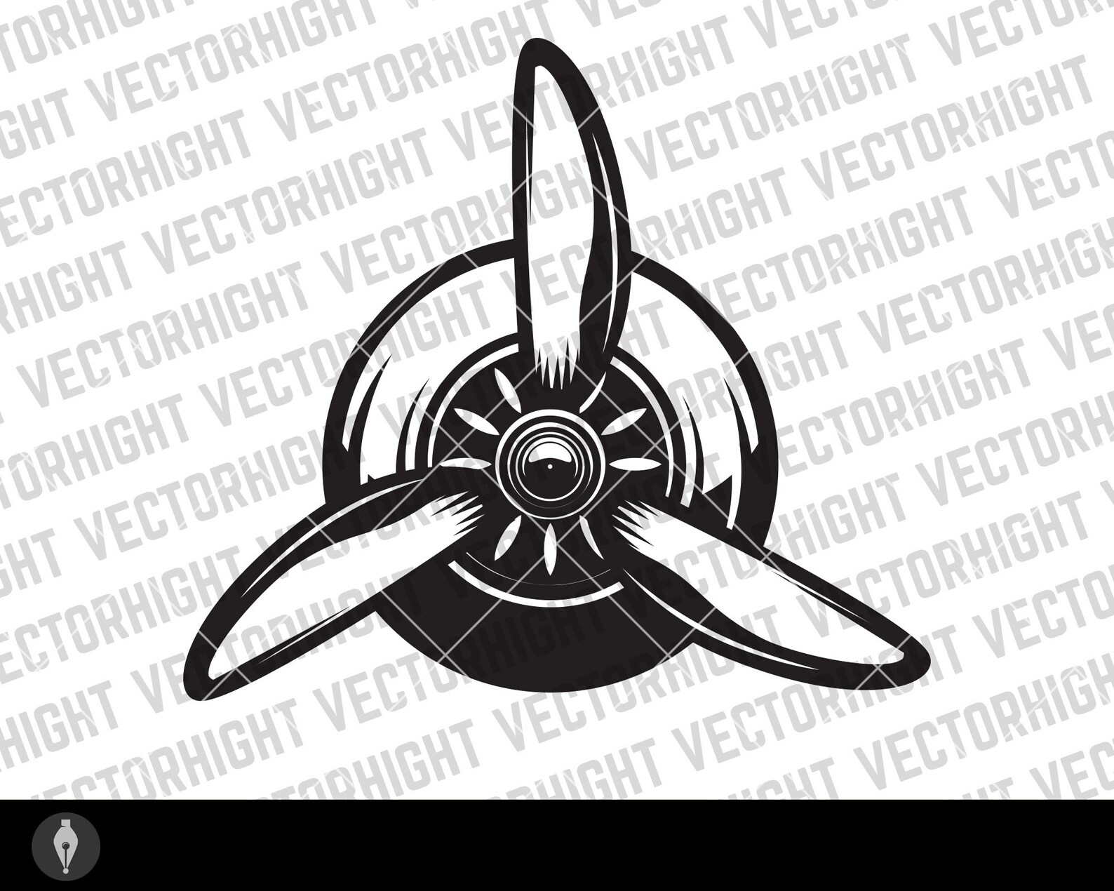 Airplane Propellers Vector, Airplane Propeller Svg, Aviation Propeller ...