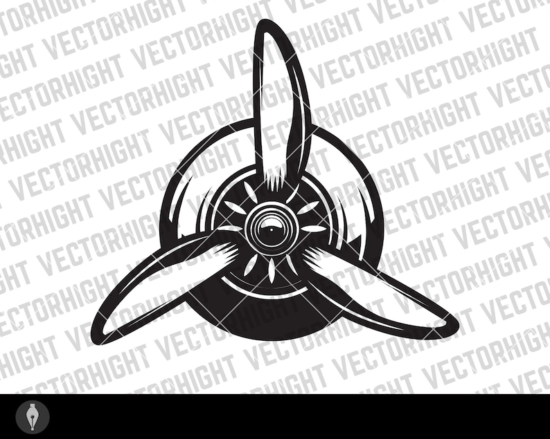 Airplane Propellers Vector, Airplane Propeller Svg, Aviation Propeller ...
