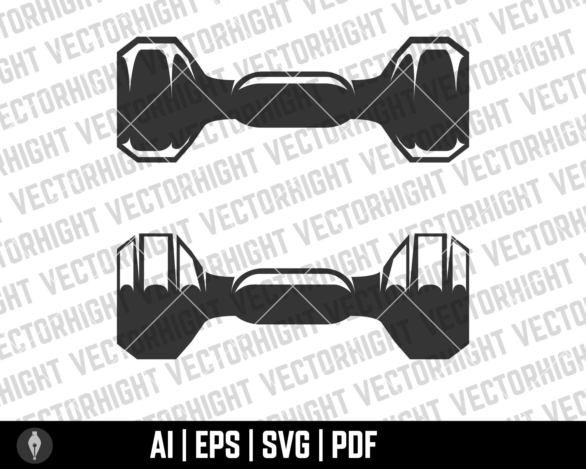Dumbbells Clipart Dumbbells Vector Dumbbells Ai Svg Eps - Etsy