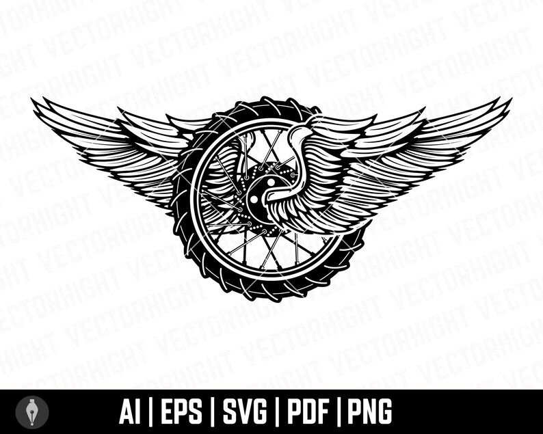 Winged Wheel Bundle Svg Winged Wheels Shape SVG. (Instant Download) - Etsy